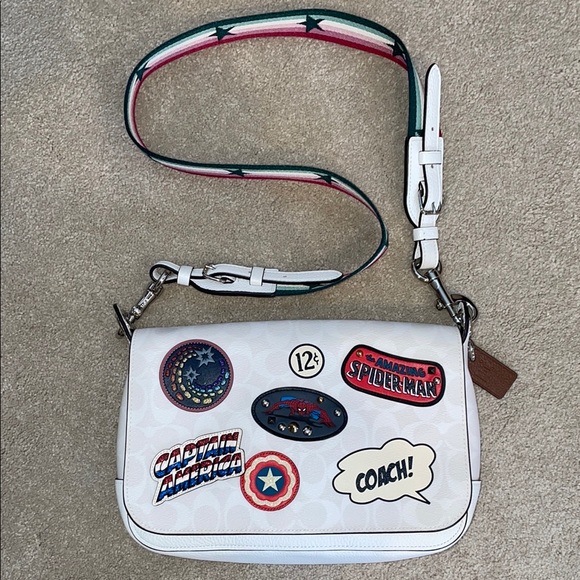 Coach | Bags | Coach Marvel Crossbody Bag With Striped Strap | Poshmark